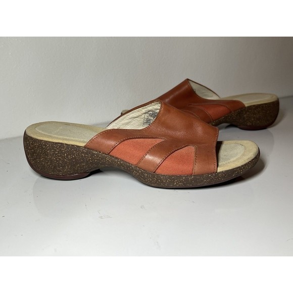 Merrell | Shoes | Merrell Sundial Slide Red Clay Slip On Wedge Heels ...